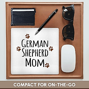 3dRose 8 x 8 x 0.25 Inches Mouse Pad, German Shepherd Dog Mom (mp_154123_1)
