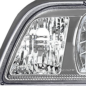 Spec-D Tuning 2LCLH-MST87-RS Ford Mustang Lx Gt Headlights W/Corner Lamps 1Pc. Chrome