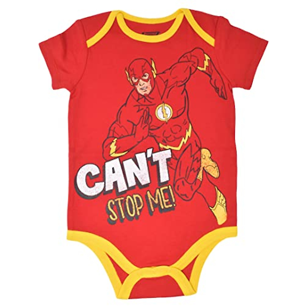 WARNER BROS. Baby Boys 3 Pack Bodysuits: Batman Flash 3-6 Months