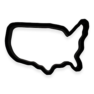 United States of America Cookie Cutter with Easy to Push Design, for Baby Showers, Work Events, and Birthday Celebrations (4 inch)