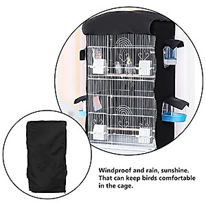 POPETPOP Bird Cage Covers for Night - Birdcage Cover Parrot Cage Cover Breathable Washable Birds Cage Cover Protector Pet Cage Cover Parakeet Cage Cover