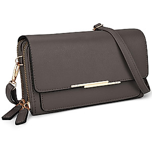 Uromee Crossbody Bags for Women Vegan Leather Cell Phone Purse Card Holder Small Wristlet Wallet Handbag