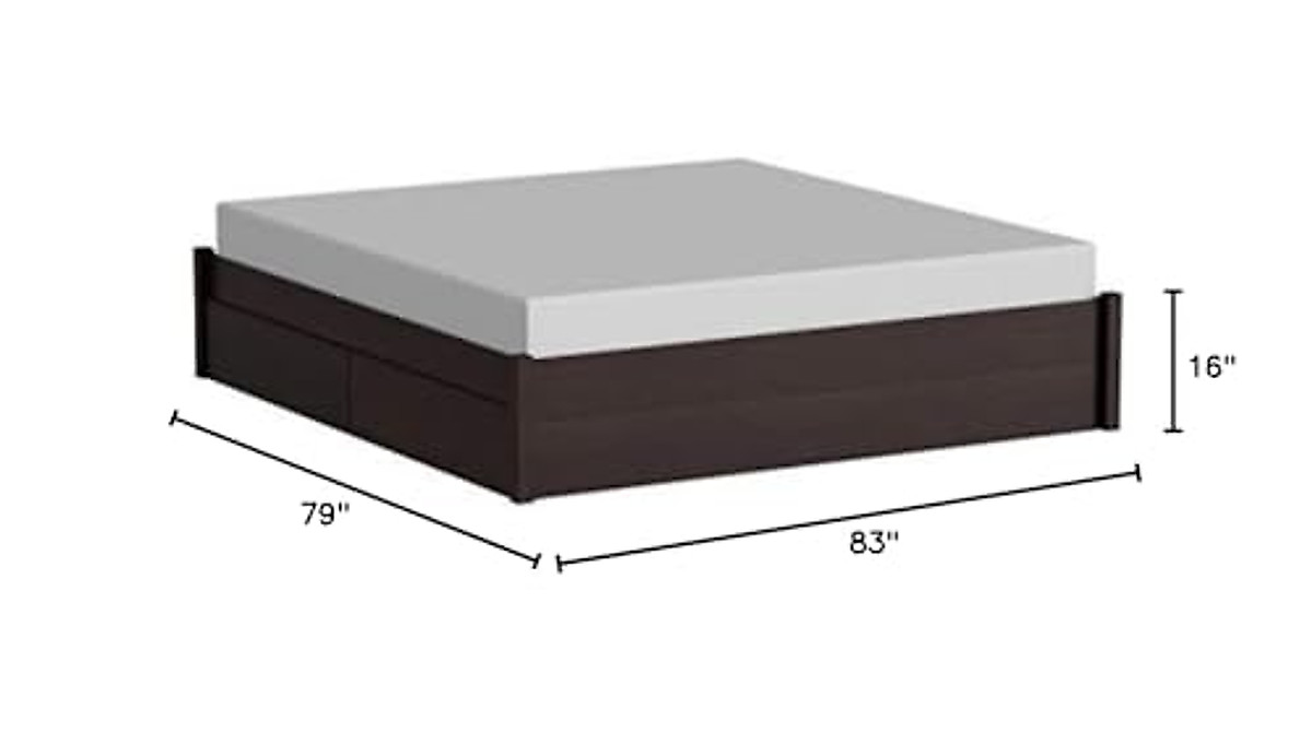 Prepac King Storage Bed with Drawers - Stylish & Functional