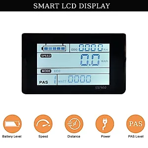 PEXMOR Electric Bike Conversion Kit, 48V 1000W 26" Fat Front Wheel E-Bike Conversion Kit, Ebike Hub Motor Kit Upgrade 3 Mode Controller w/PAS/LCD Display/Twist Throttle Bicycle Ebike Wheel Kit