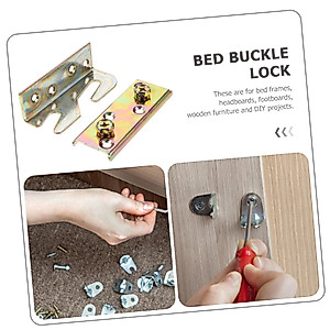 Veemoon 12 Pcs Metal Balusters Metal Corner Brackets Galvanized Raised Bed Wooden Bed Rail Hooks for Wood Bed Decorative Hinge Bed Corner Bed Hinge Mattress Buckle Bed Accessories 4X Large