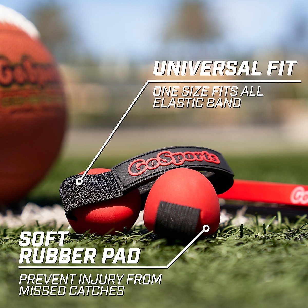 GoSports Perfect Catch Football Receiver Trainers - Teach Fundamentals and Proper Catching Technique