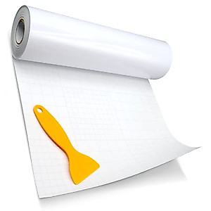 Reli. White Permanent Vinyl | 12" x 65 FT Roll (Glossy) | Scraper Tool Included | Adhesive Vinyl Compatible w/Cricut & Silhouette Cutting Machines | Vinyl Roll for Signs, Tumblers, Mugs, Cars & More