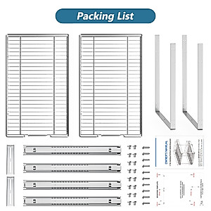 ROOMTEC Pull Out Cabinet Organizer (13½"W x 21½"D),2 Tier Pull Out Storage Shelf Drawer Basket,Sliding Shelves for Base Cabinet Organization in Kitchen, Bathroom, Pantry