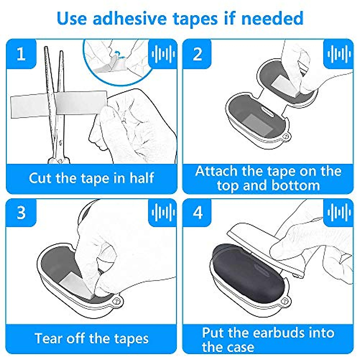 Geekria Silicone Case Cover Compatible with Bose Sport Earbuds True Wireless Earbuds, Earphones Skin Cover, Protective Carrying Case with Keychain Hook, Charging Port Accessible (Black)