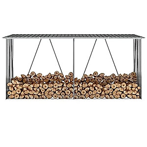 Garden Log Storage Shed, Garden Log Shed Stable Construction Easy Assembly for Outdoor for Farmer for Backyard