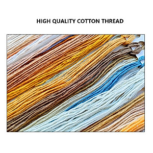 Cross-Stitch Stamped Kits Owl Animal Beginners Adults Prestamped Easy Pattern Embroidery Starter Kits Needlepoint 11ct Home Decor 12x16inch