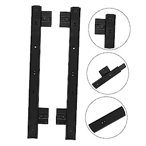 STOBOK 2 Pairs Keyboard Rails Computer Tray Computer Desk Accessories Desktop Stand Keyboard Under Drawer Sliding Rail Undermount Drawer Slides Steel Black Practical Keyboard Stand Heavy