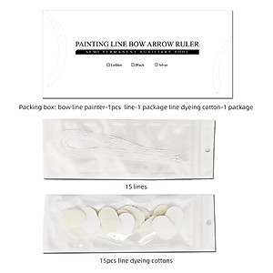 Eyebrow Mapper with Strings, String/symetric brow drawing marking ruler, Microblading Line Marker Ruler Eyebrow Tattoo Measuring Tool With 15pcs Thread Lines for Eyebrow Mapper (silver)