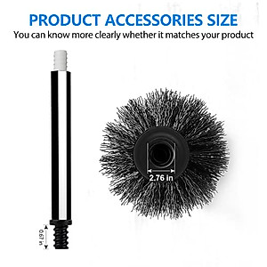 Toilet Brush Replacement Head 2 pcs Toilet Bowl Brush Replacement Head Toilet Cleaning Brushes Head Toilet Scrubber Head for nacena, NileHome