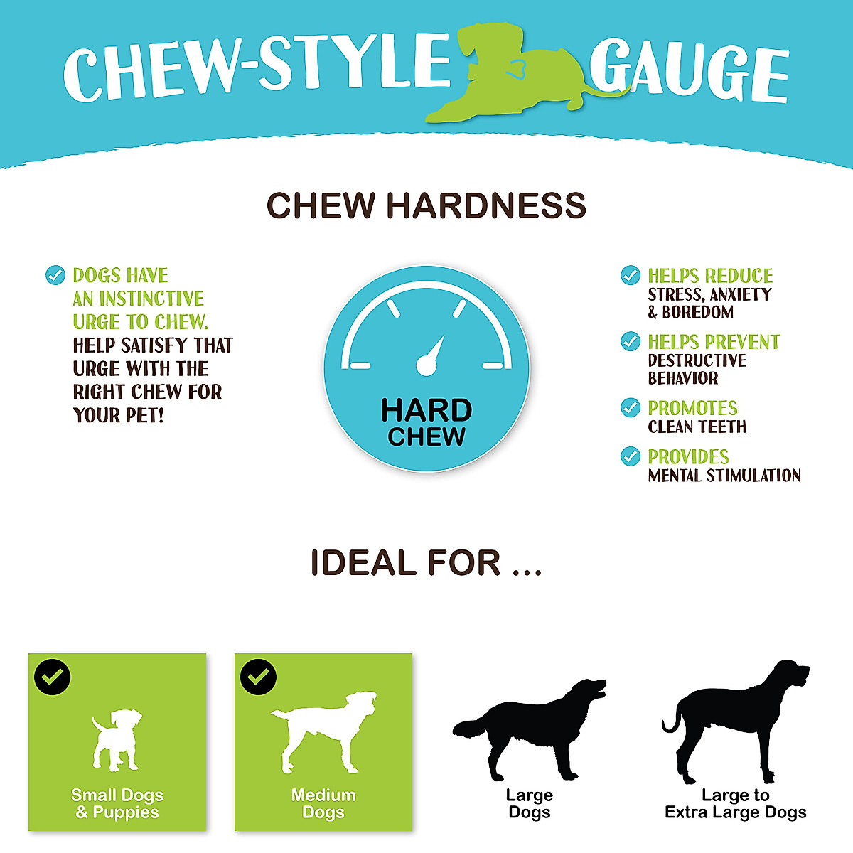 Raw Paws Compressed Rawhide Dog Chew Variety Pack, 10 Pack - 5" Compressed Rawhide Sticks & 4" Bones, Aggressive Chewers Pressed Rawhide Chews Dog Treat Value Pack, Small Dog Deluxe Variety Dog Chews