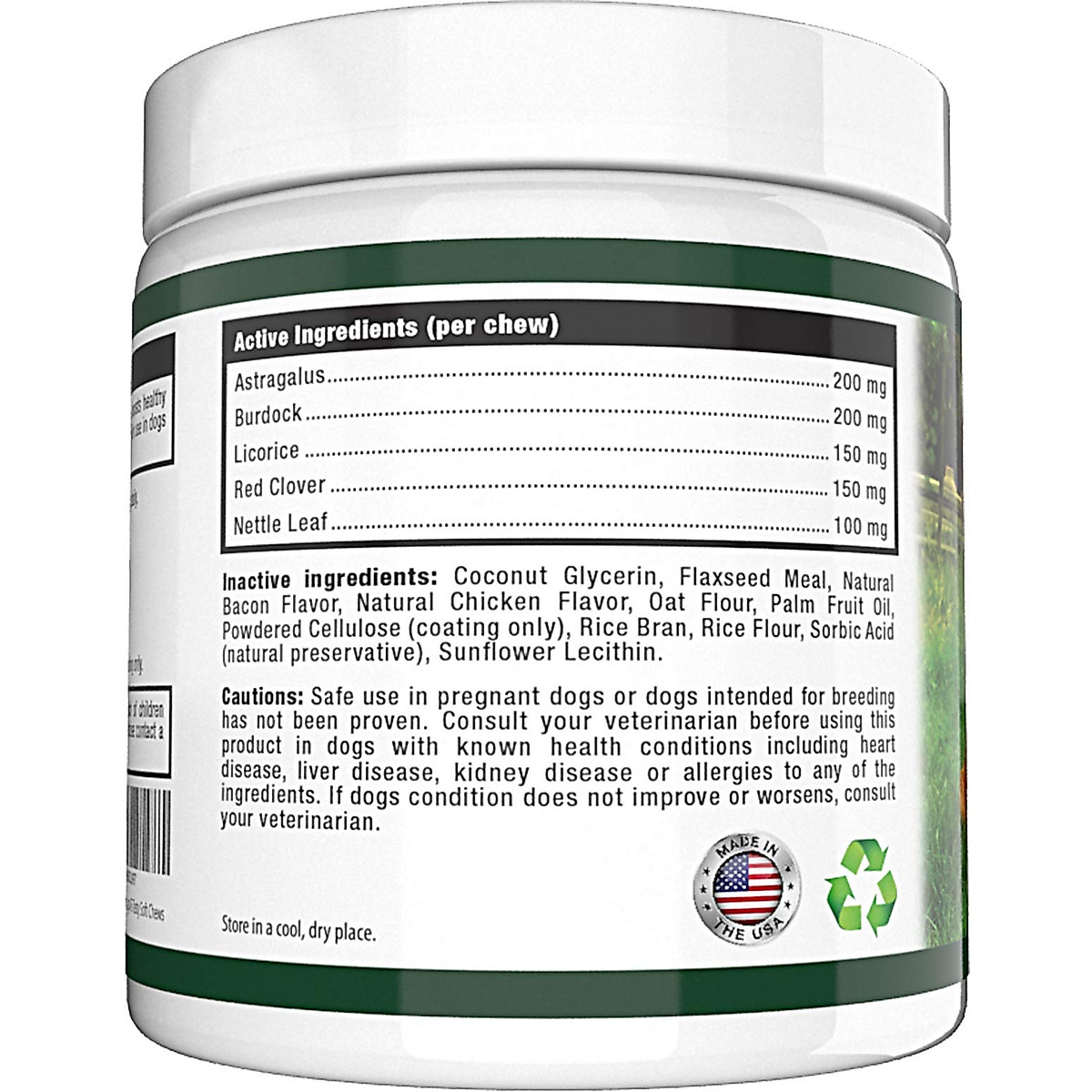 K9 Nature Supplements: All-Clear - Allergy Supplement for Dogs - 45 Chews - Soothing Herbal Formula with Natural Ingredients - Support for Pet’s Seasonal Allergies & Itching - for All Breeds