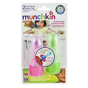 Munchkin Click Lock Food Pouch Spoon Tips - 1 Pack Of 2 Count