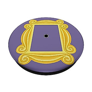 Purple Door Yellow Frame Peephole Vintage Fun Gift PopSockets Standard PopGrip