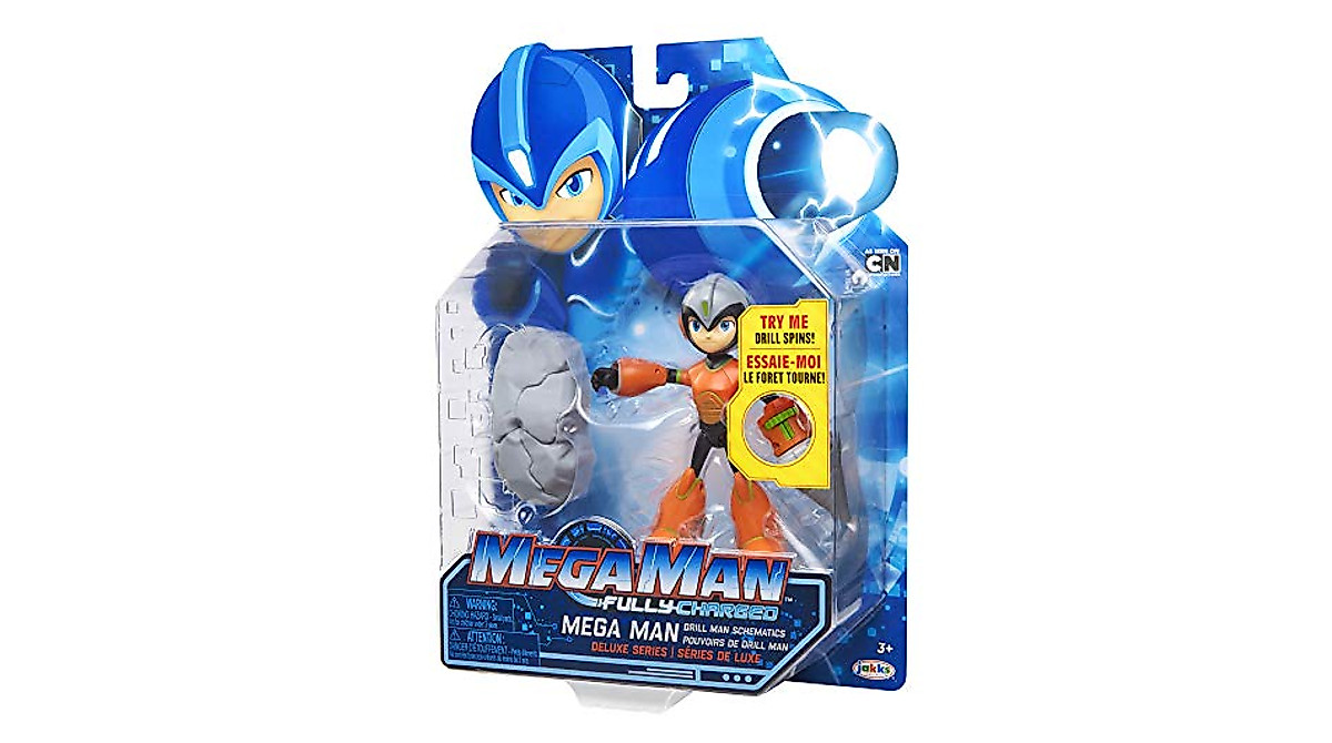Megaman Fully Charged Deluxe Drill Man Action Figure