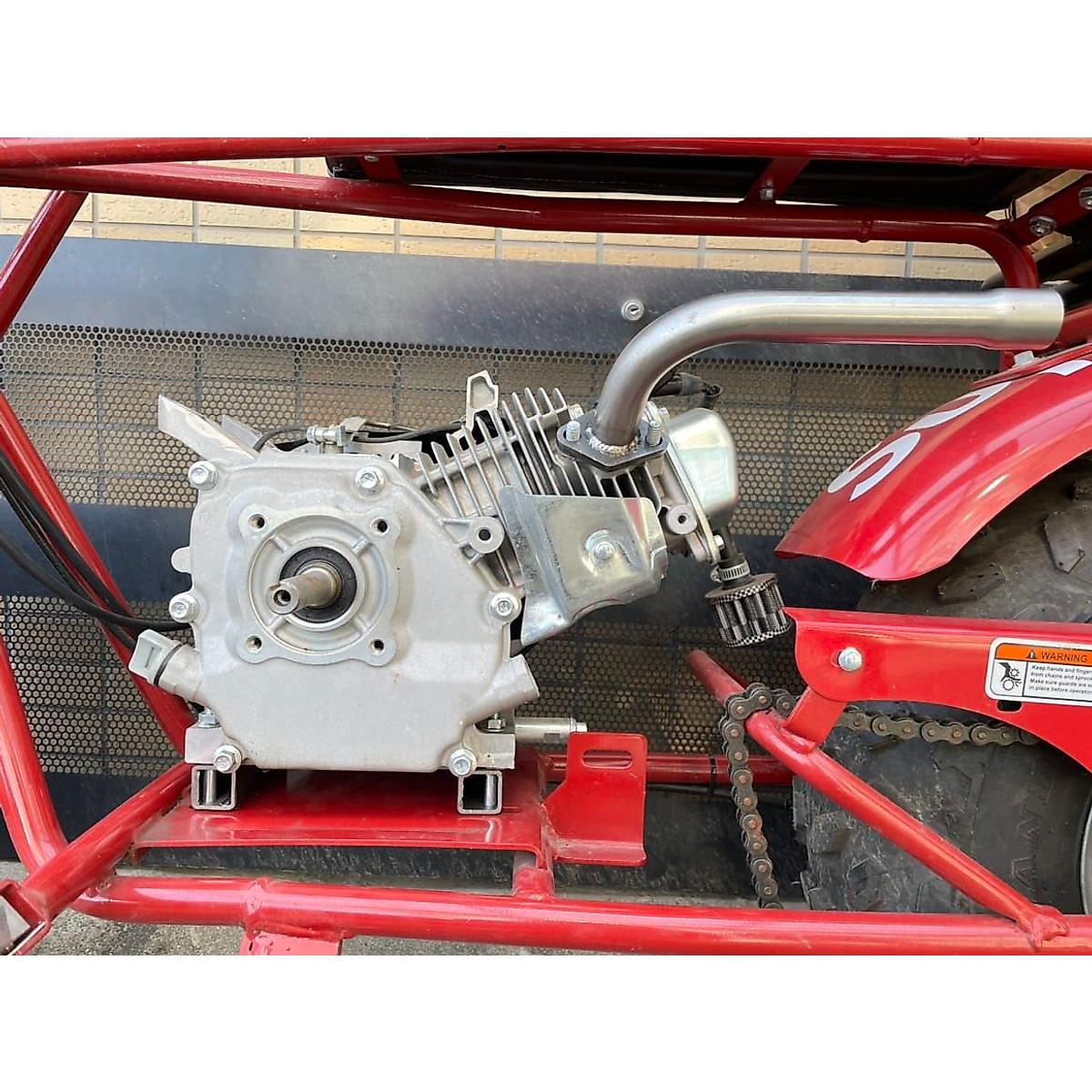 Pinkhatcat Engine Motor Mount Plate Riser square tube 1" x 1" For 4-7 HP engines with 3-1/8" center spacing For Predator 212cc 196cc Go Kart Mini Bike For Coleman Powersports CT200U CT200U-EX BT200X