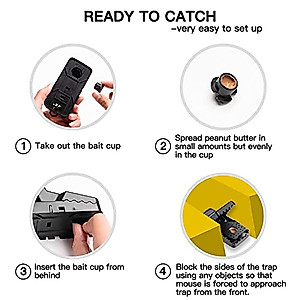 Dvcindy Mouse Traps Indoor for Home Small Mouse Trap for House Mice Snap Trap Effective Sanitary Quick Mouse Catcher - 6 Pack