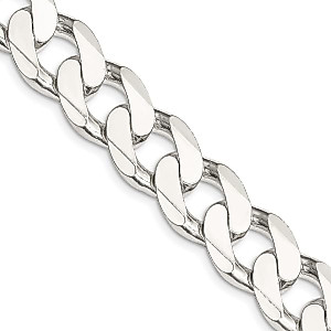 IceCarats 925 Sterling Silver 14.5mm Curb Link Chain Necklace 22 inch