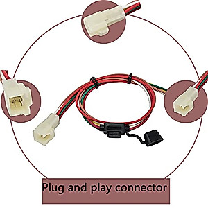 RED WOLF 4-Pin Trailer Wiring Harness Compatible with 1998-2008 Subaru Forester, 2000-2009 Outback, 2008-2014 Subaru Tribeca 4-Way Flat Towing Hitch T-Connector Plug