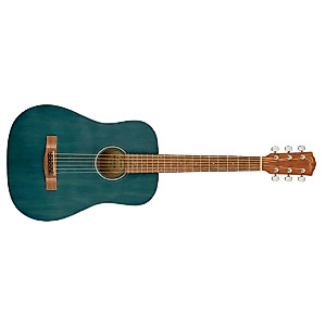 Fender FA-15 3/4 Scale Steel String Acoustic Guitar, with 2-Year Warranty, Blue, with Gig Bag