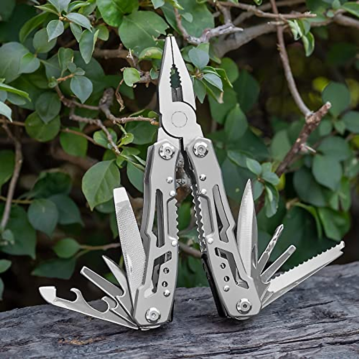 14-In-1 Multitool Pliers，Premium Portable Multi Tool ，with Safety Locking Professional Stainless Steel Multitool Pliers Pocket Knife,Apply to Survival, Camping, Gifts for Dad Husband Boyfriend