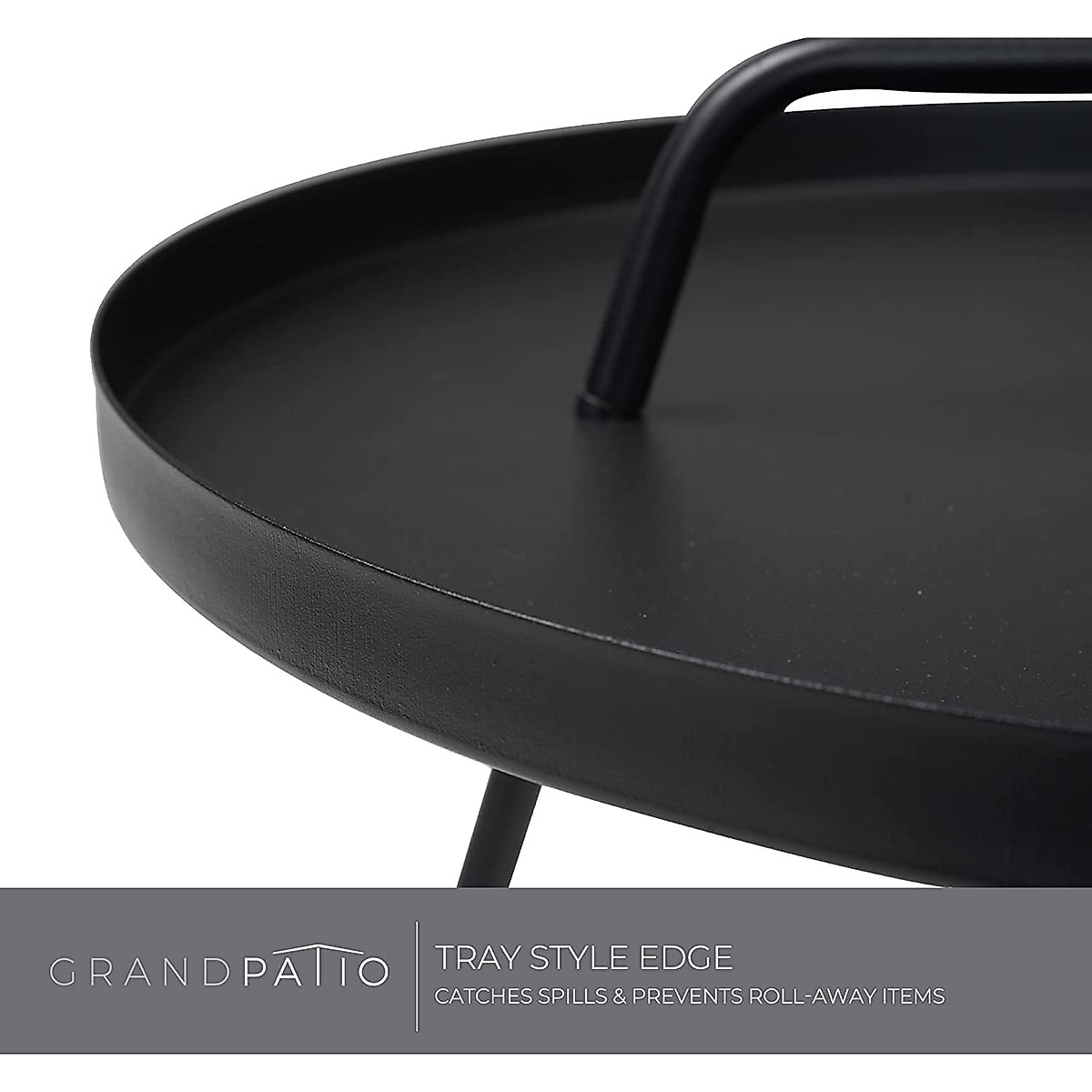 Grand patio 3-Piece Rocking Chairs Set, Outdoor Rocking Chairs with Thicken Padded Cushions Small Side Table, Great for Patio Deck Front Porch