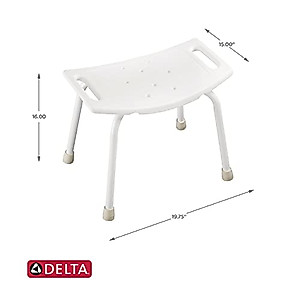Delta Faucet DF595 Bath Safety Tub and Shower Seat in White