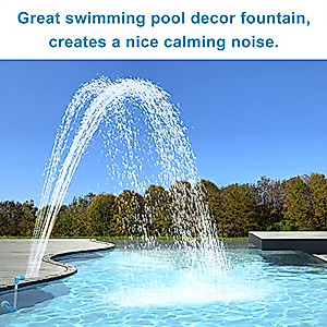 Swimming-Pool Fountain Water Sprinkler Cooler - Water Fun Sprayer for Above & In Ground Pools Decoration, Waterfall Pool Aerator Chiller for Indoor Outdoor Pool Pond Garden Temperature Circulation