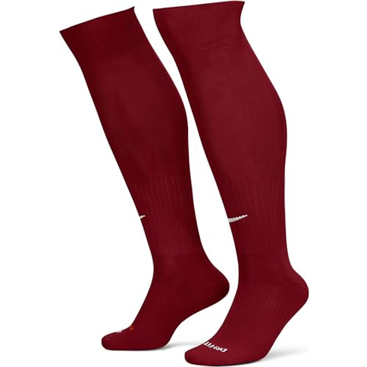 Unisex Nike Classic II Cushion Over-the-Calf Football Sock, Team Red/White, Medium