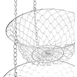 Fox Run White 3-Tier Kitchen Hanging Fruit Baskets, 32 Inches