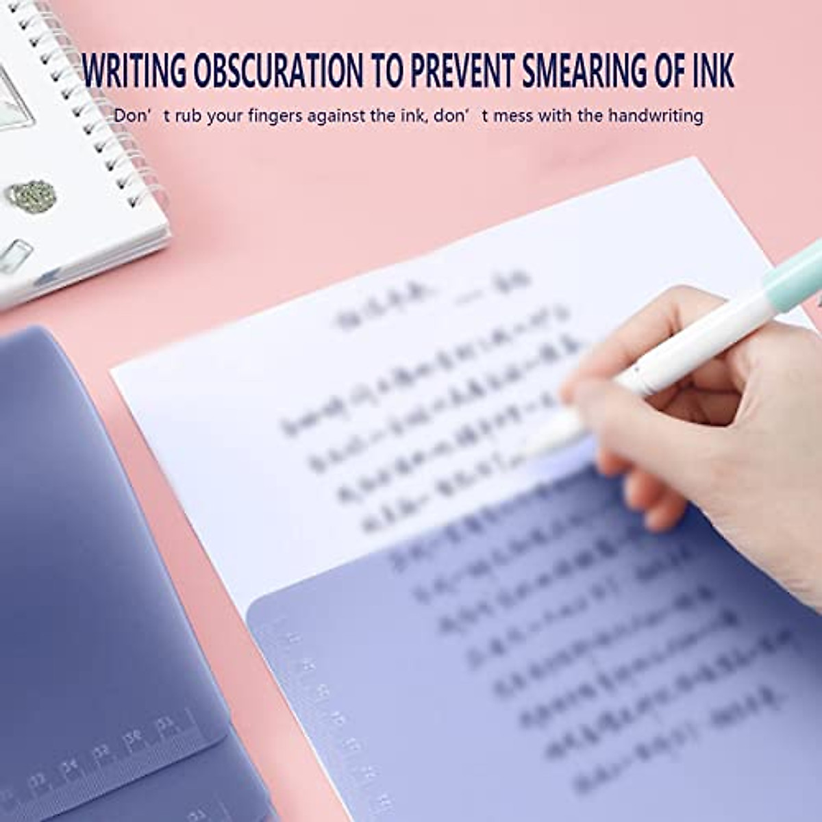 Shanrya Clear Clipboard, Clip Board Plastic Multifunctional Soft for Writing for Drawing(EVA Exam Pad A4-Athens Blue)
