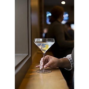 Zwiesel Glas Pure German Crystal Glassware Collection, 6 Count (Pack of 1), Martini Cocktail Glass