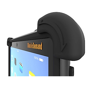 MobileDemand Ultra Rugged Case for iPad 10.2 – Briefcase Handle, Back Hand Strap – Lightning Port Cover – Shock Absorbing Rubber Bumpers, Fully Protective Case – Black – Heavy Duty Tablet Case