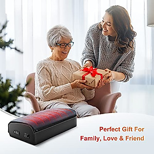 Comfier Heated Foot Rest for Under Desk at Work&Foot Warmer,Adjustable Ergonomic Foot Stand,Office Chair&Home Gaming Desk Footstool,Memory Foam Support Cushion for Back Pain Relief,Gifts for Men,Women