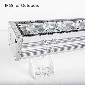 RSN LED 48W Wall Washer Light, 39.4in Wall Washer Linear Light 3000K Warm White, Super Bright 4800lm Outdoor Wall Washer led Light with US 3-Plug IP65 Waterproof Suitable for Garden, Bridge