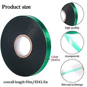 Prudiut 295 Ft ×2 Rolls (590 Ft) Plant Tape, 1/2" Stretch Garden Tape Sturdy Plant Ribbon Nursery Tree Tape Support for Indoor Outdoor Patio Plant, Tree, Vegetables, Branches