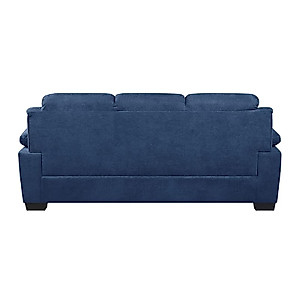 Lexicon Holleman Fabric Upholstered Sofa in Blue Color