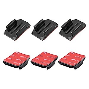 Haoyou Curved Adhesive Helmet Mount Compatible with Gopro Hero 11,10, 9, 8, 7, 6, 5, 4, 3+, 3 Cameras (6pcs)