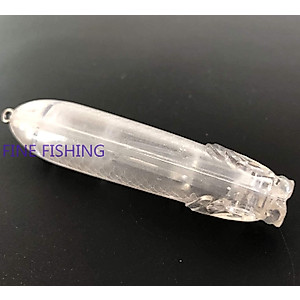 10pcs Unpainted Pencil lipless Bait Fishing Blank Popper Hard Crank Bait Lure Body 85mm 10.2g Blank Lures Free Eye 8247