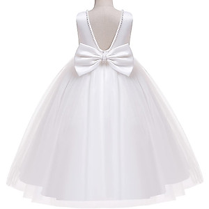 Jup'Elle Toddler Girl Tutu Dresses Wedding Birthday Party Flower Girls Baby Princess Dress Floor Length Size 7t