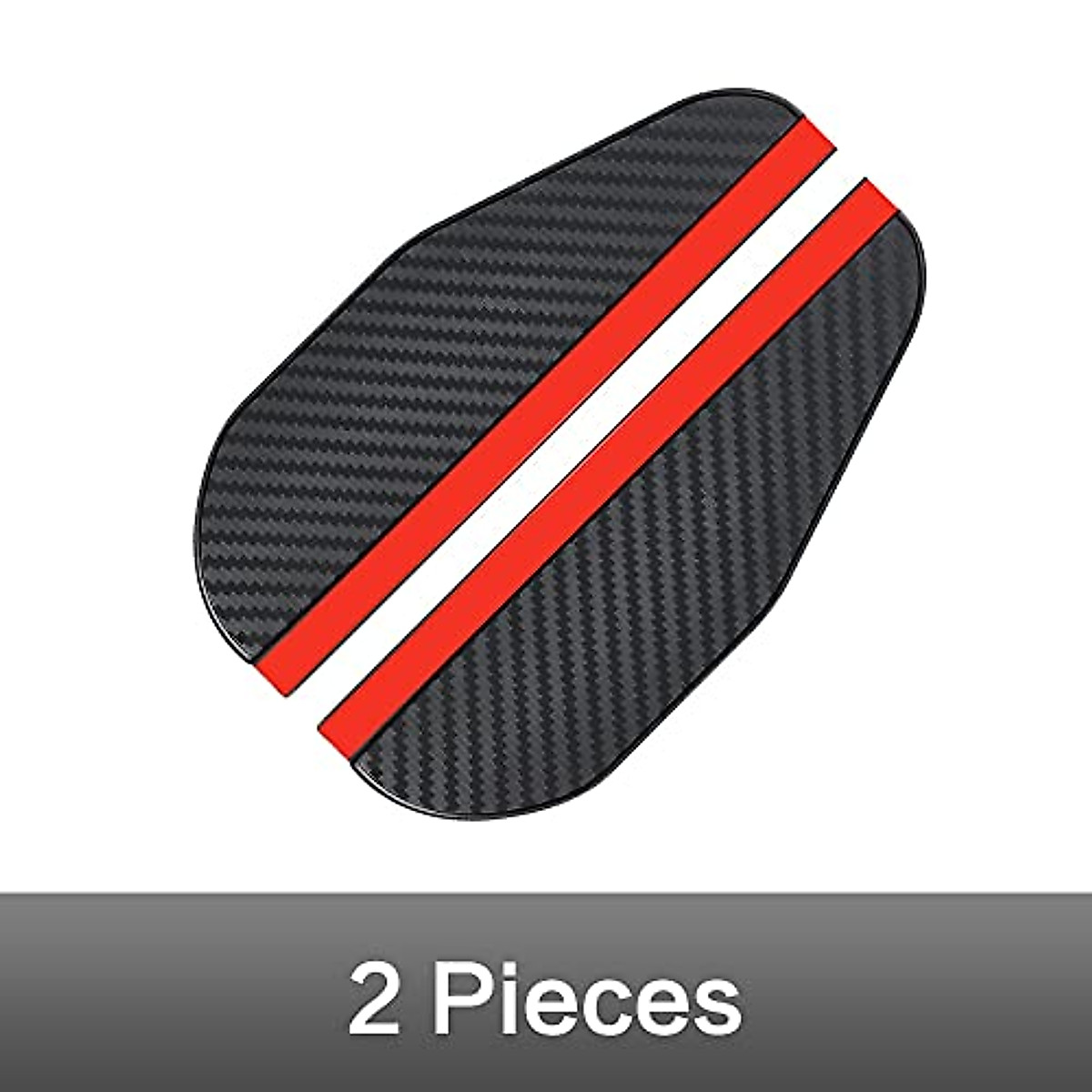 2PCS Car Rear View Mirror Rain Visor Guard,Universal Rain Cover,Waterproof Auto Mirror Rain Visor,Carbon Fiber Car Side Mirror Rain Eyebrow (Black)