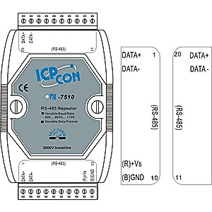 ICP DAS USA ICP-I-7510 RS-485 Isolated High Speed Repeater.