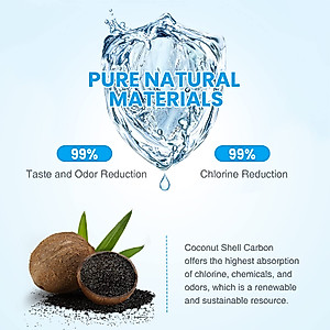 Brightify 10"x2.5" 5 Micron Carbon Water Filter, Whole House Carbon CTO Water Filter Cartridge Replacement Fits Culligan D-10A, P5-D, DuPont WFPFC8002, SCWH-5, GE FXWTC, Whirlpool WHCF-WHWC, 4 Pack