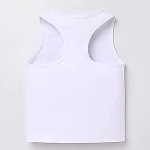 Toddler Kid Baby Girl 1/2/3/4/5/6 Year Old Birthday Party Dress Sleeveless Printed Vest Tops+Princess Tulle Tutu Skirt+Flower Crown Outfit Summer Clothes Cake Smash Photography Hot Pink 4-5 Years