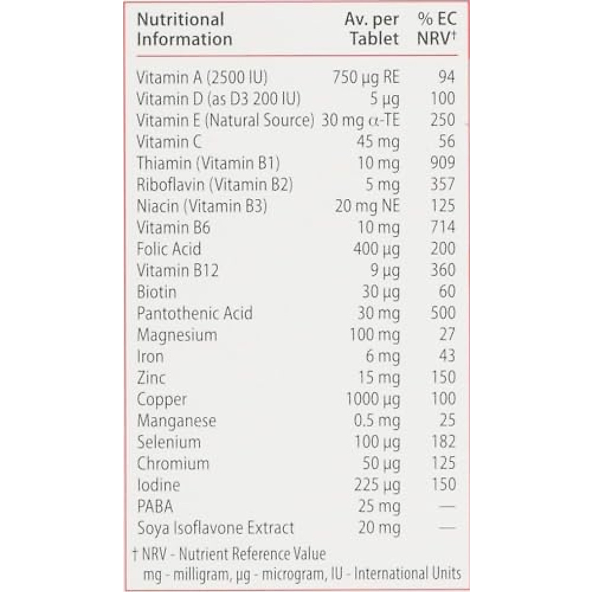 Menopace Vitabiotics - 30 Tablets