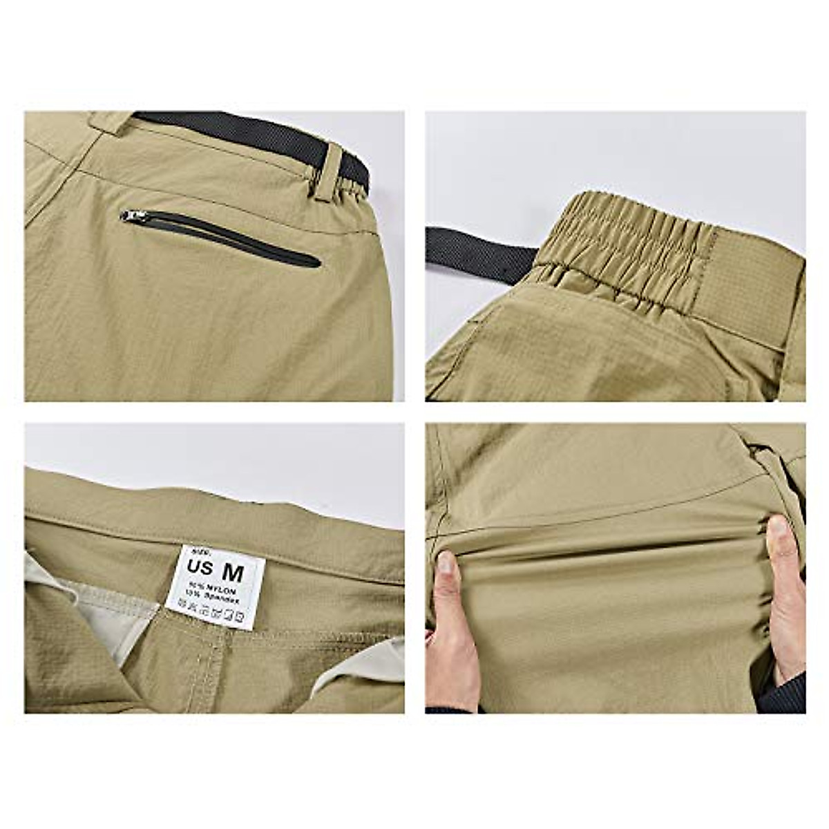 Cargo Shorts Men's Big-Tall Quick Dry Short Men's Utility Hiker Quick Dry Short Summer Sweatpants